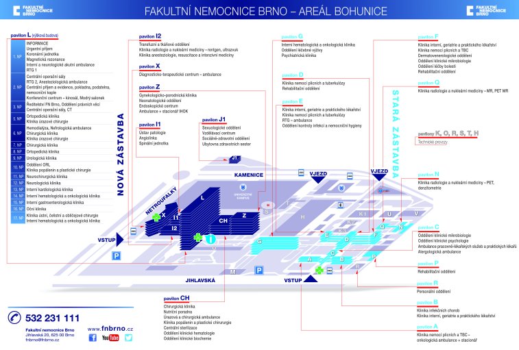 Areál Bohunice, Jihlavská 20 - Fakultní nemocnice Brno